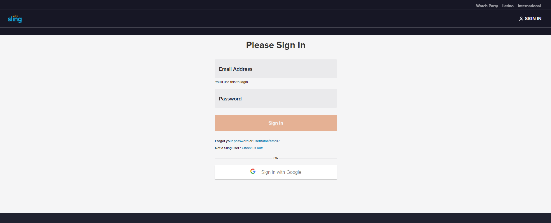 Use a Gift Card on an Existing Account | SLING TV Help