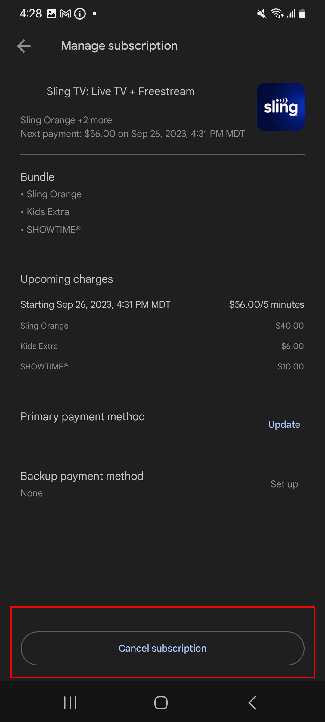 Billing FAQs | Sling TV Help