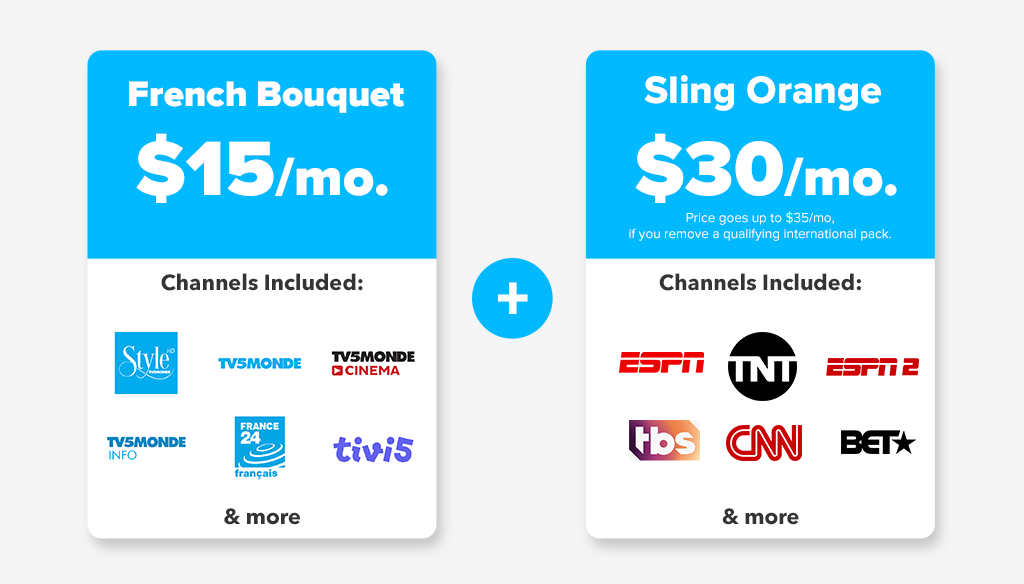 Watch Live French TV Channels - Shows, Movies Online | Sling