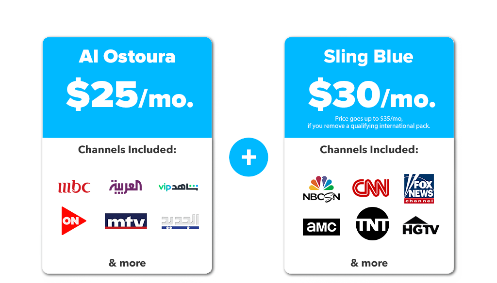 Watch Live Arabic TV Channels - Shows, Movies Online | Sling