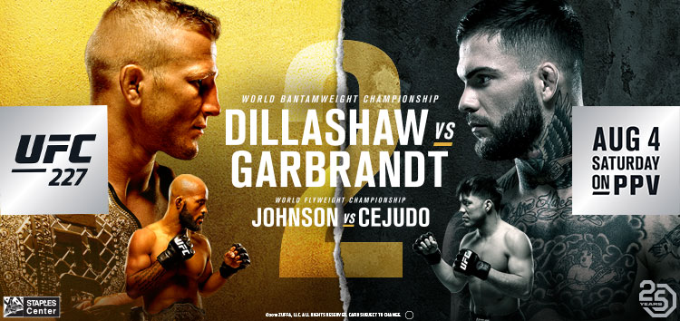 UFC 227: Dillashaw vs. Garbrandt II - Ceremonial Weigh Ins - 6pm ET/3pm ...