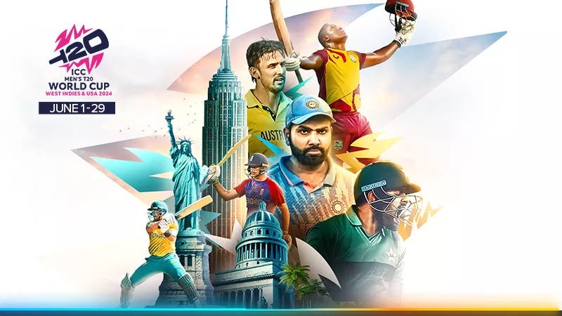 Watch the ICC T20 Men's Cricket World Cup 2024 in the USA on Sling TV